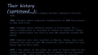 Colgate-Palmolive Company: The precision toothbrush | PPTX