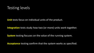 A Software Testing Intro | PPTX