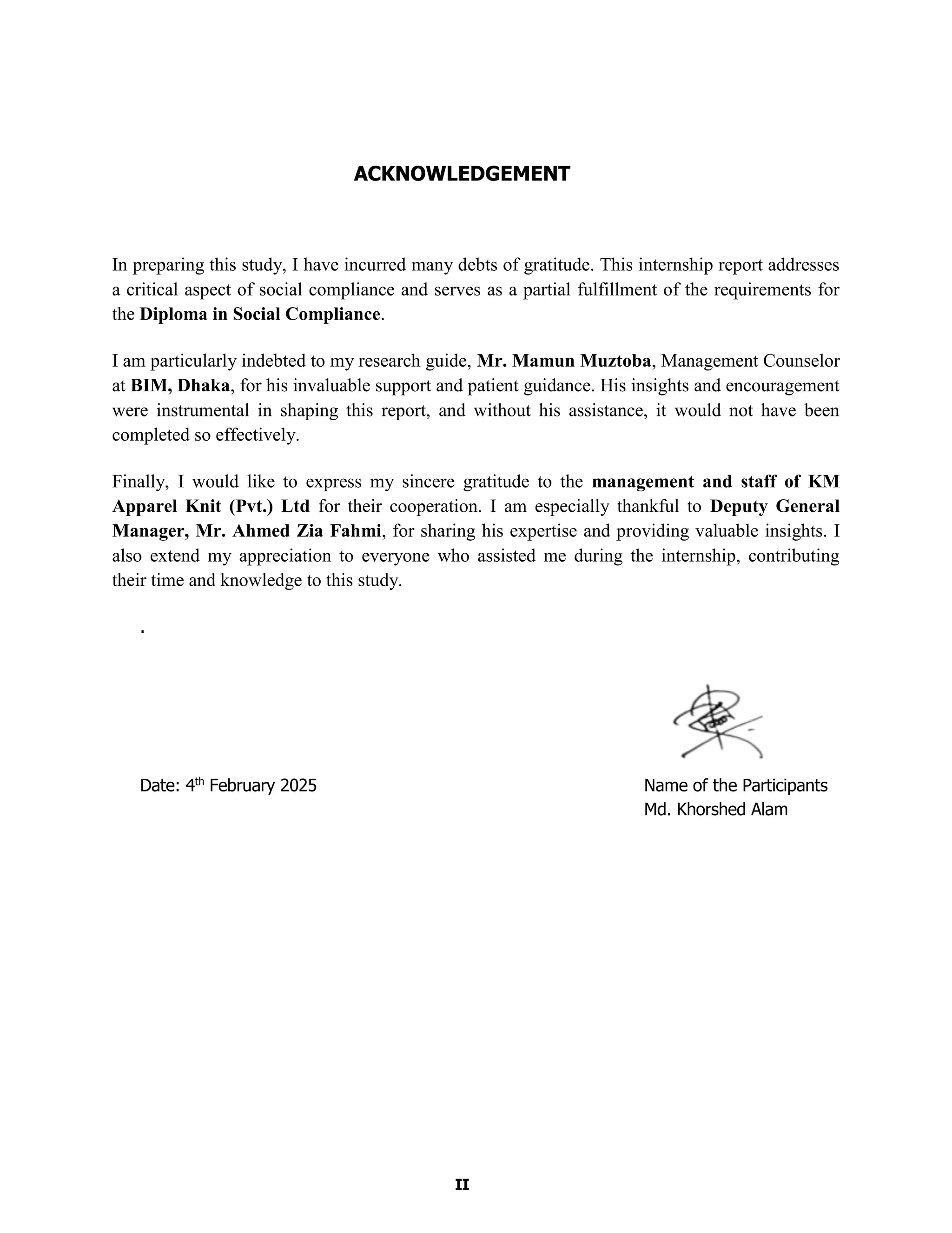 Internship Assignment of Bangladesh Institute of | PDF