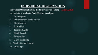 Education Internship based presentation | PPT