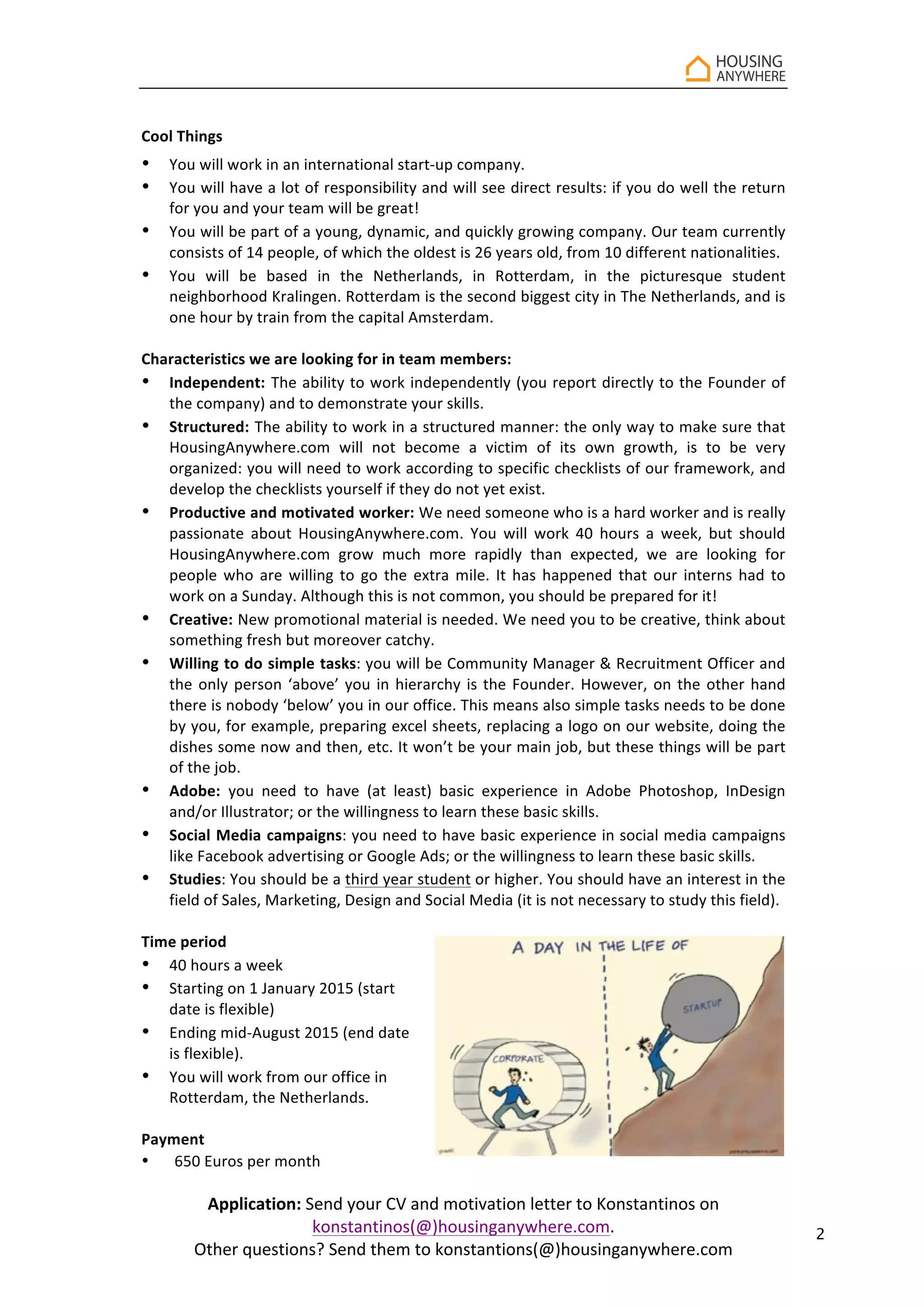 Internship community manager | PDF | Resume Writing and Advice | Job Search