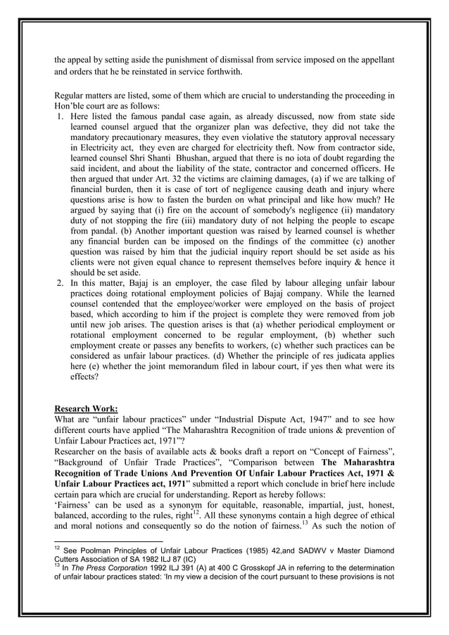 Internship diary by ronak | PDF | Legal Services Industry | Industries