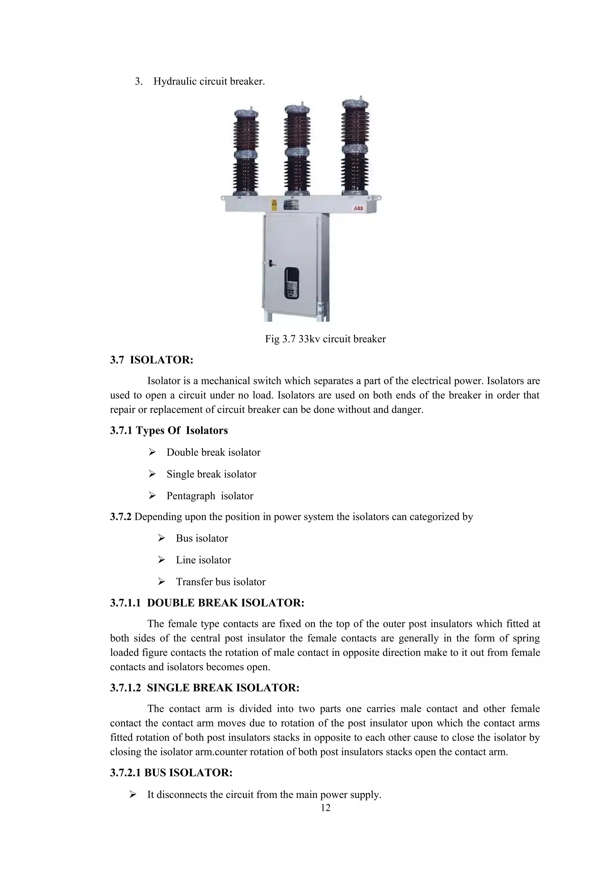 Internship doc 33 11 kv substation | DOC