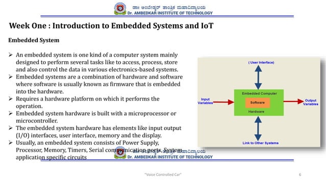 internship exam ppt.pptx on embedded system and IOT | PPTX | Computer Peripherals | Computing