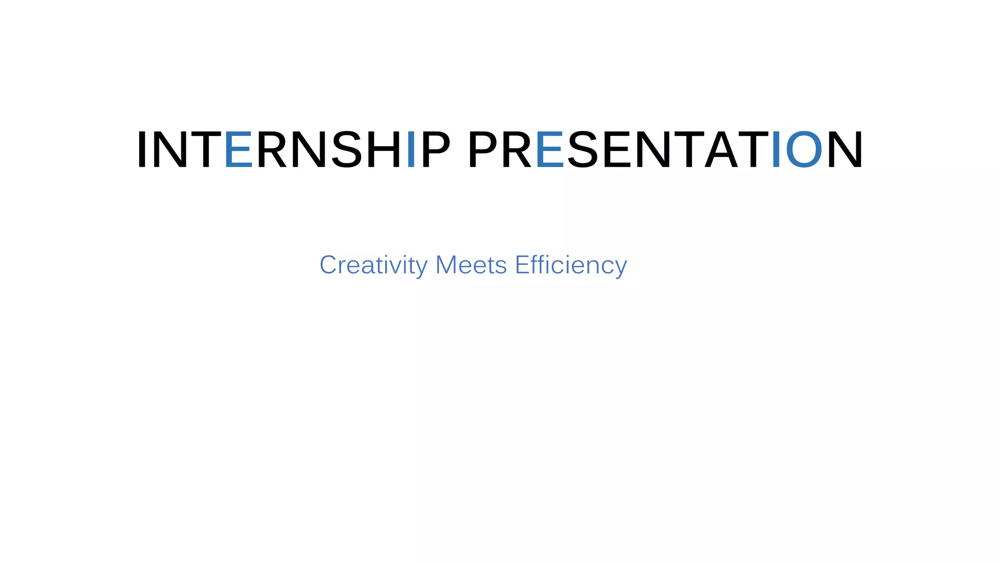 Internship final presentation GraphicPeople | PPTX