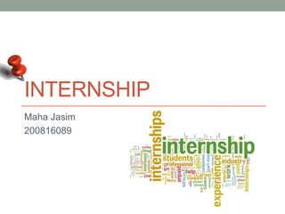Internship final presentation | PPT