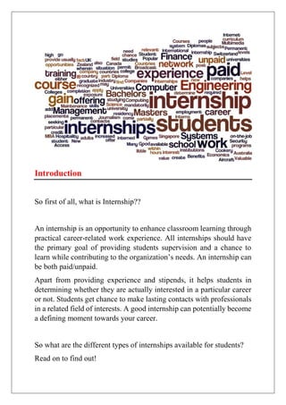 Internship guide | PDF