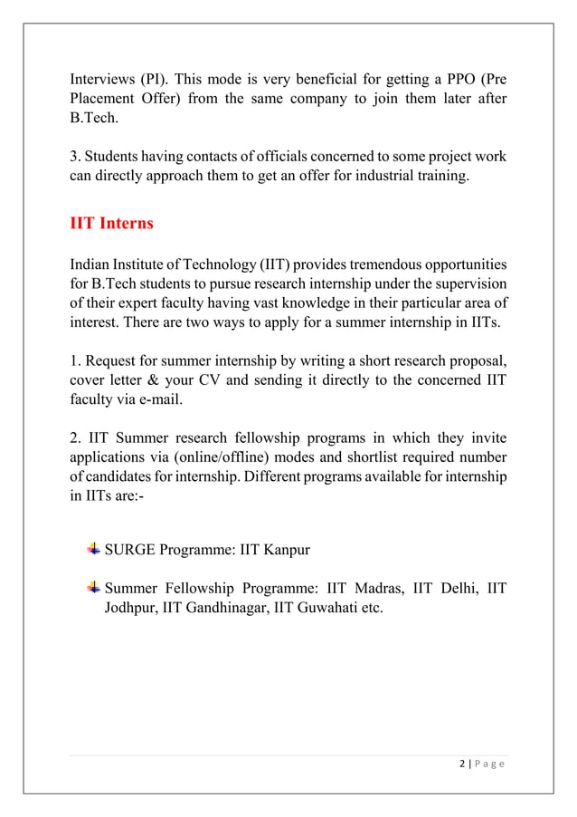 Internship guide | PDF