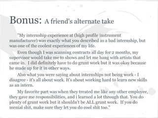 Internship Guide: Qualities of good internships and how to find them | PDF