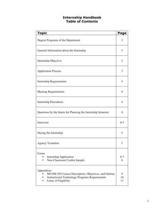 Internship Guidelines6 6 05 | PDF