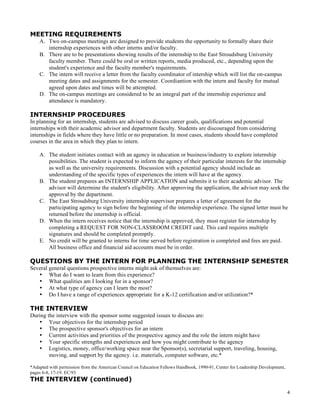 Internship Guidelines6 6 05 | PDF