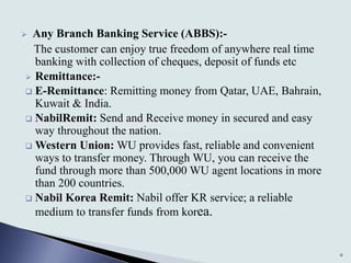 Internship in customer service department at nabil bank - copy | PPTX