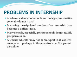 Internship in teaching | PPTX