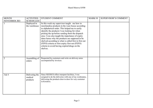Attachment Log Book | PDF