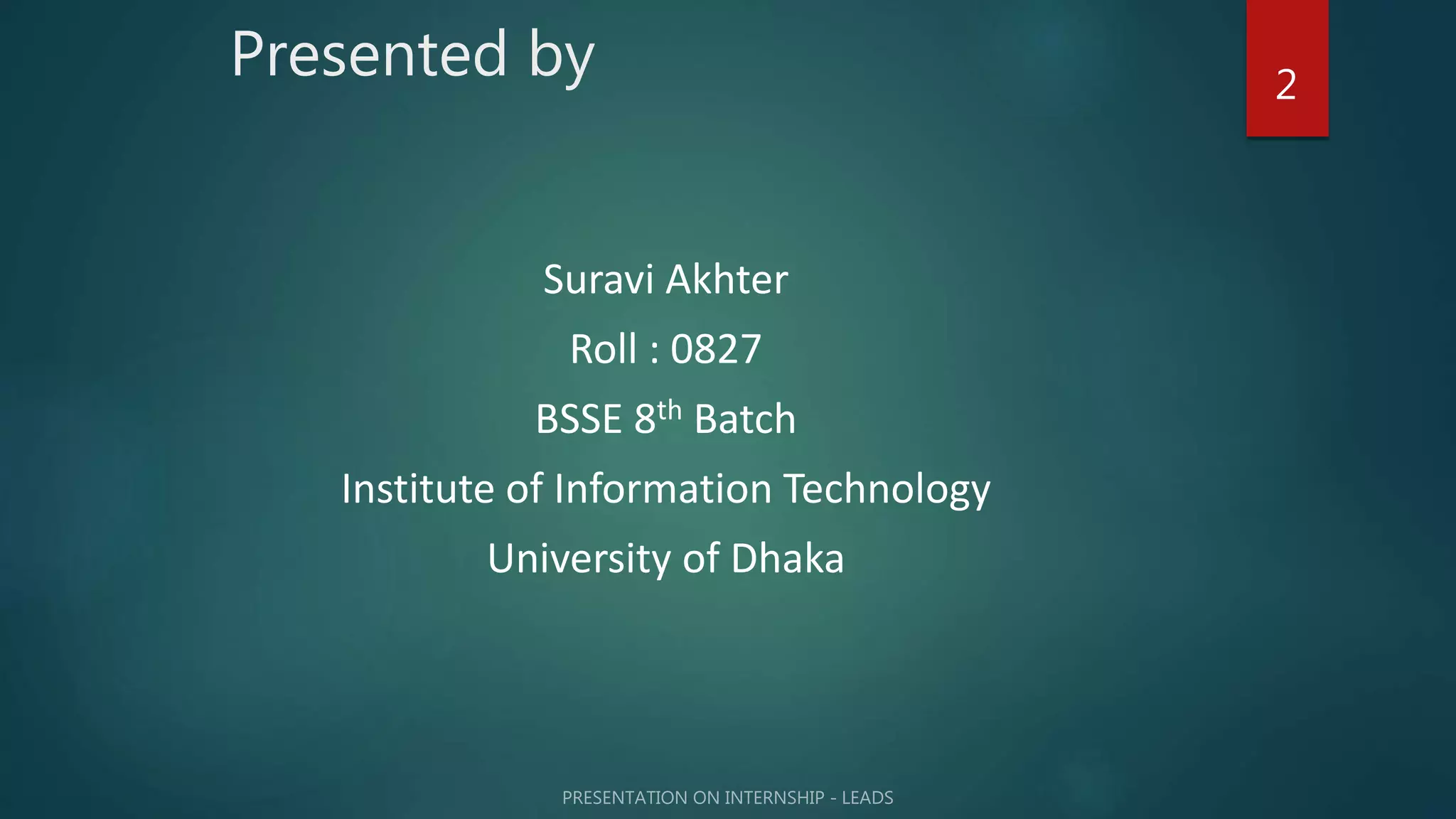 Internship mid presentation | PPTX