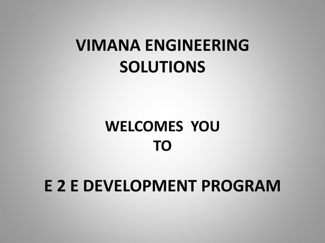 Engineer 2 Engineer Development Porgram | PPT