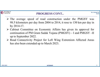 Internship PMGSY Anantnag | PDF