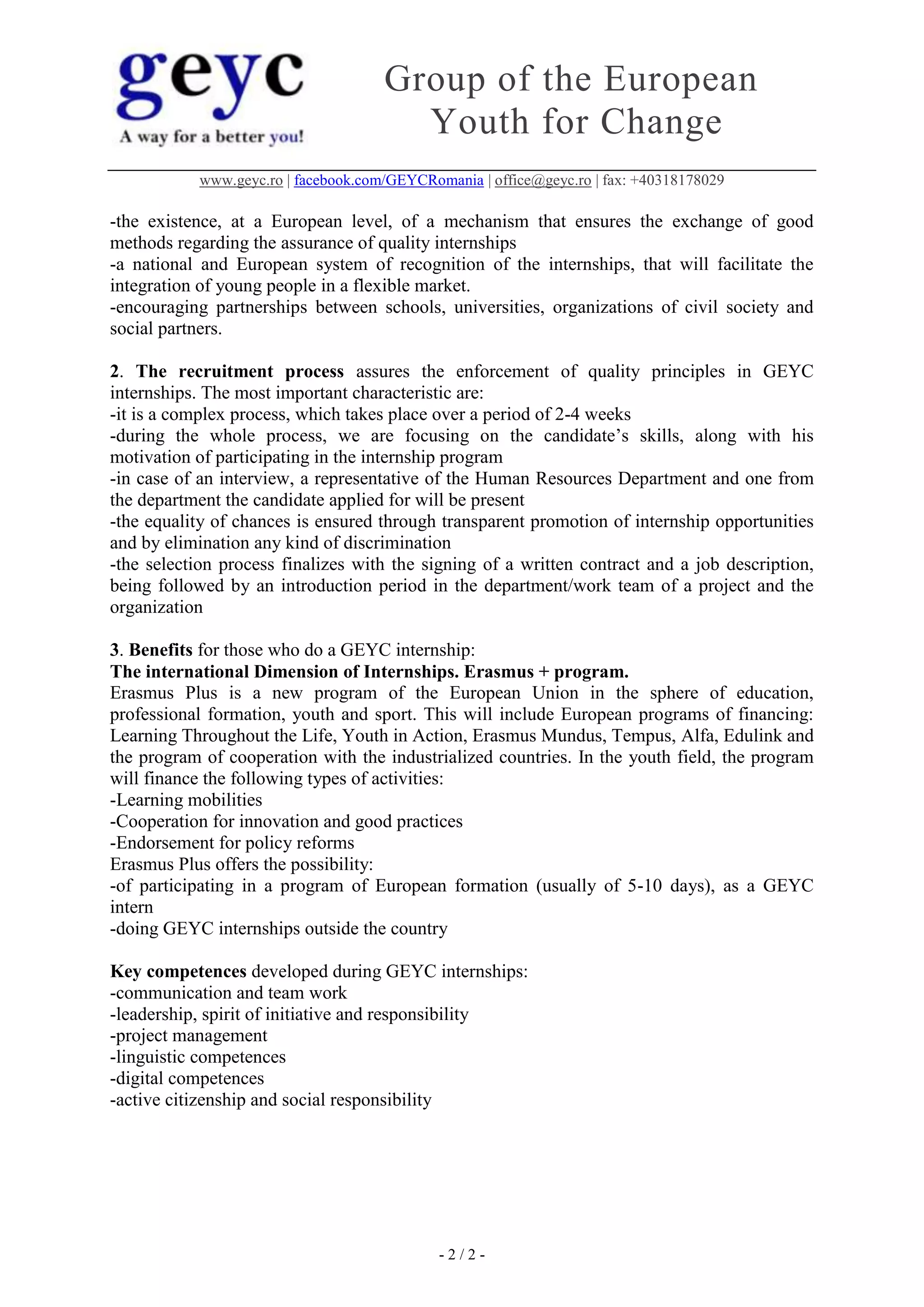 Internship policy | DOCX