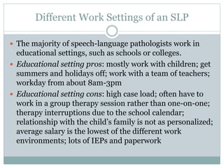 Speech Therapy Internship PowerPoint | PPTX