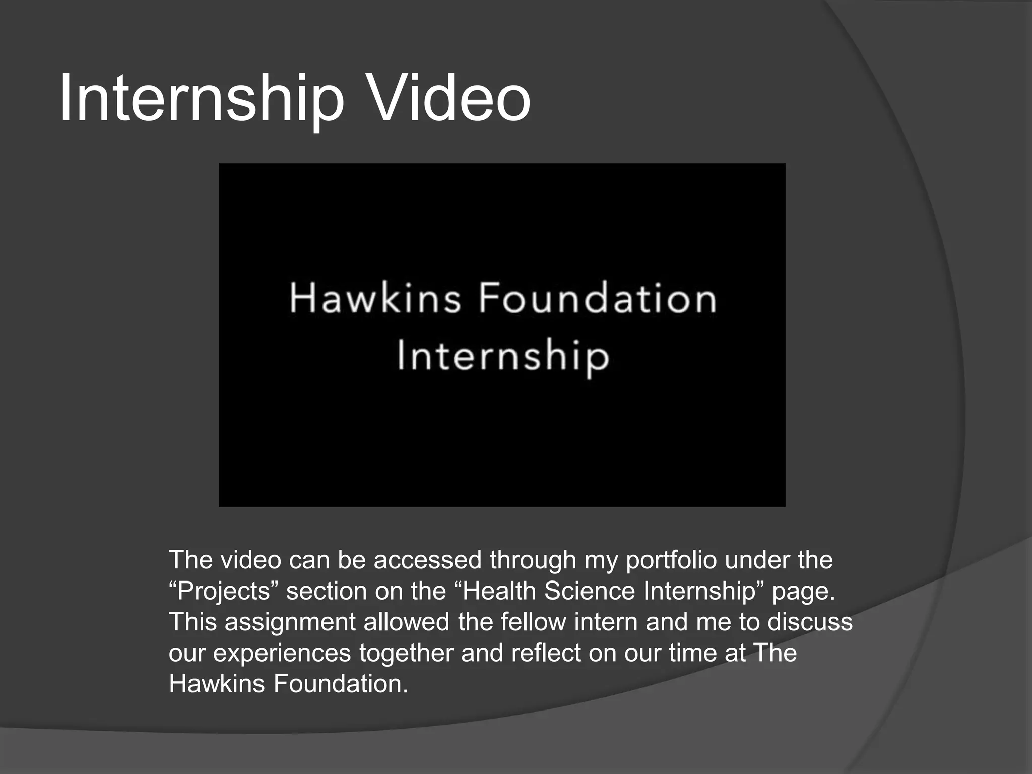 Internship PowerPoint | PPT