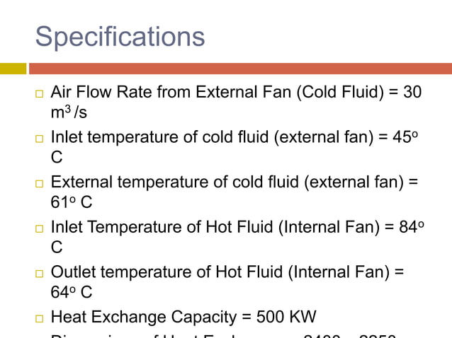 design and analysis of heat exchanger | PPTX