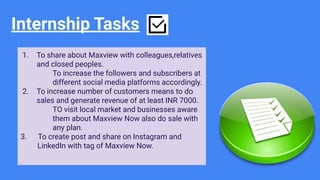 Internship At Maxview Now | PDF