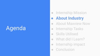 Internship At Maxview Now | PDF