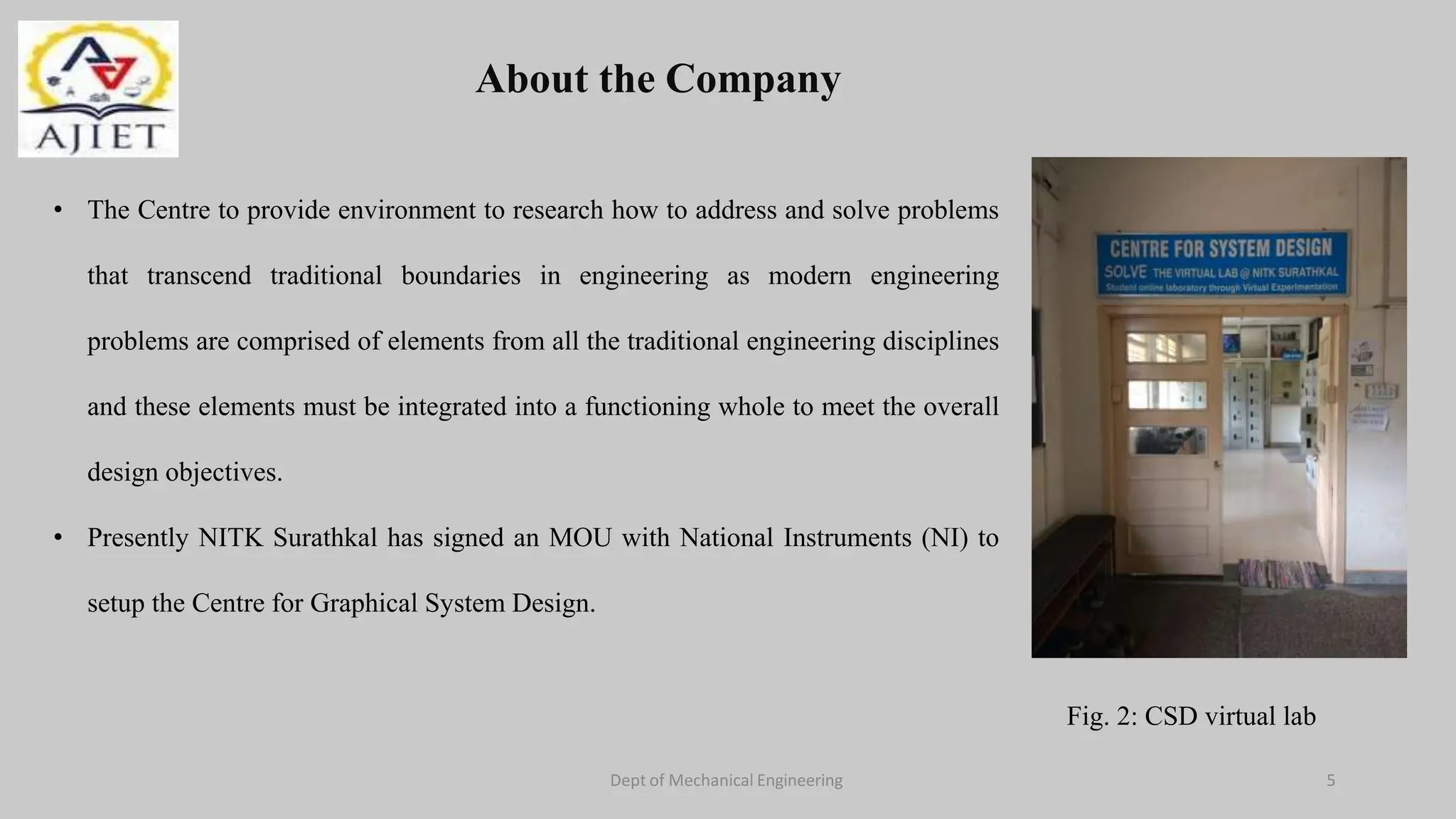 Internship presentation on solid works model | PPTX