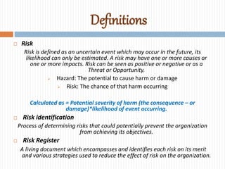 Study to Identify and Rectify Potential Risks in General Engineering ...