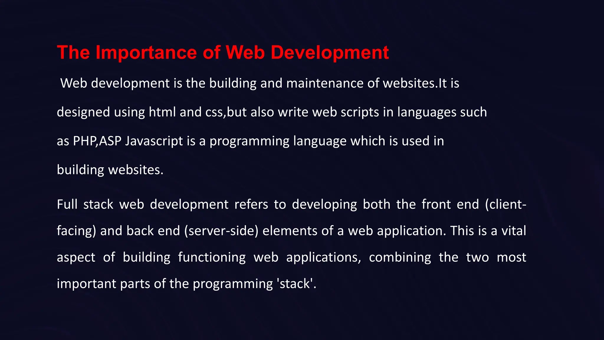 Internship Full Stack Developer Ppt Report Pptx 