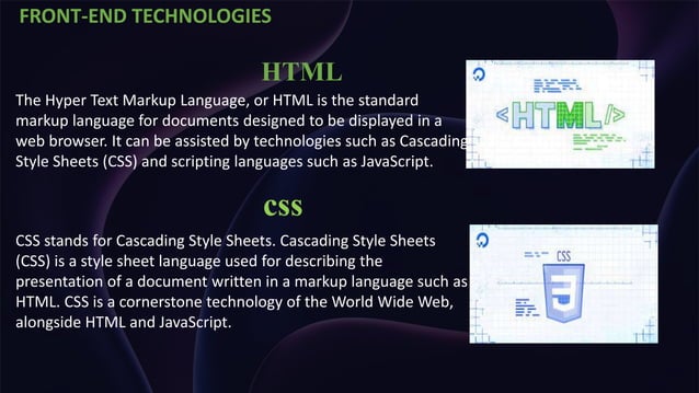 Internship full stack developer ppt report .pptx | Web Design and HTML | Internet
