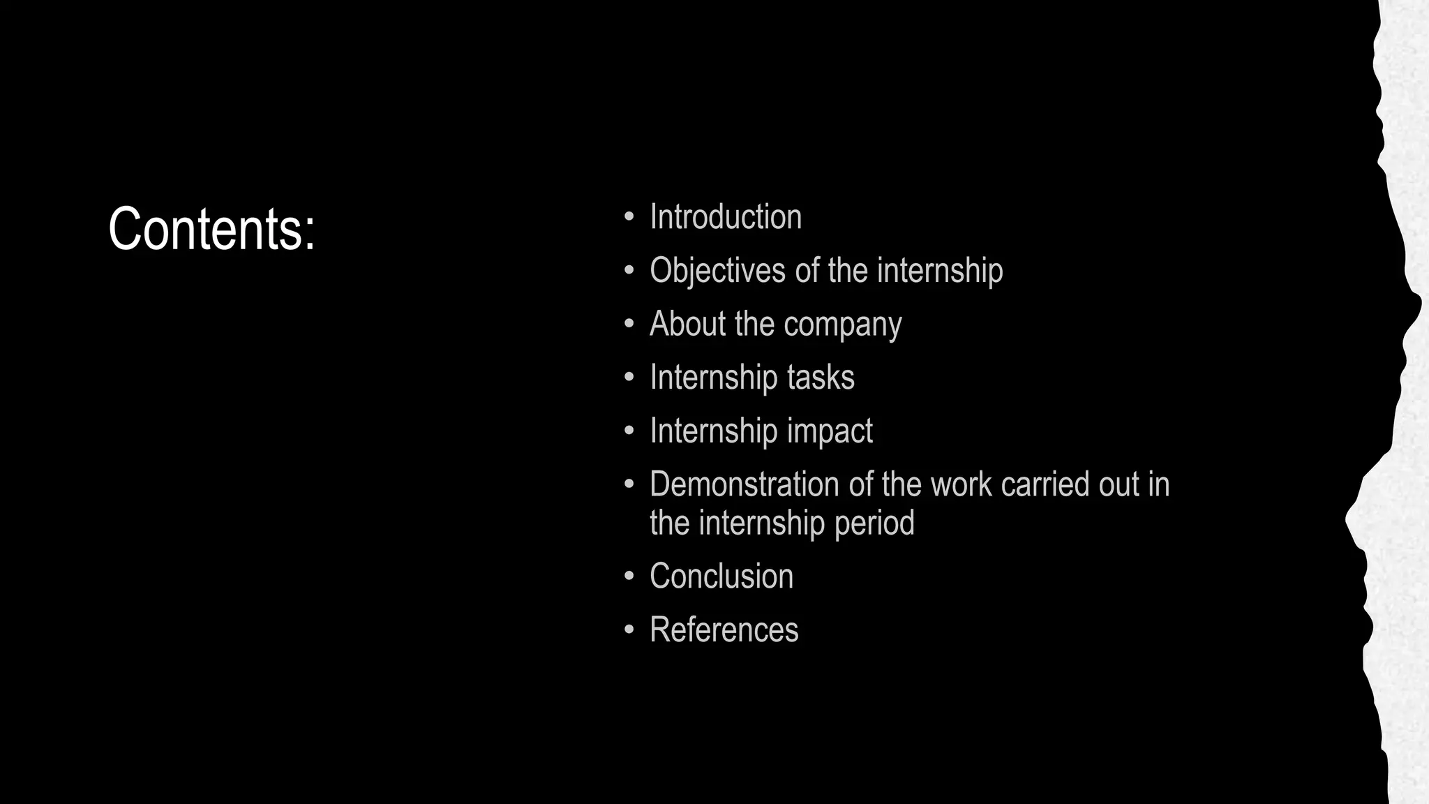 industrial internship presentation | PPTX