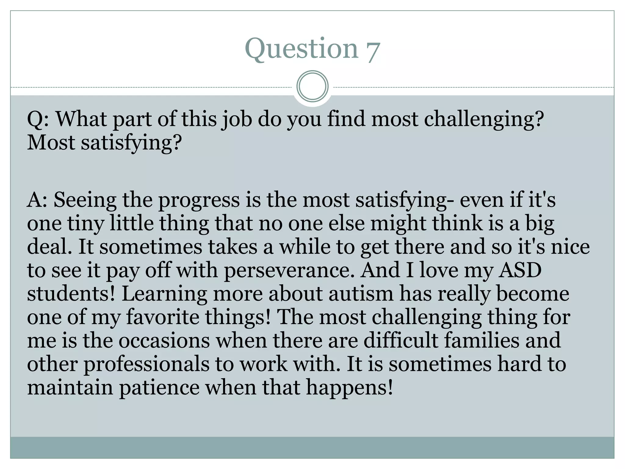 Speech-Language Pathologist Interview | PPTX | Resume Writing and ...