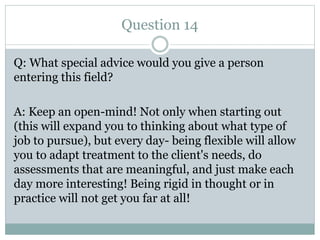 Speech-Language Pathologist Interview | PPTX