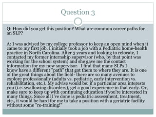 Speech-Language Pathologist Interview | PPTX | Resume Writing and ...