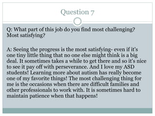 Speech-Language Pathologist Interview | PPTX