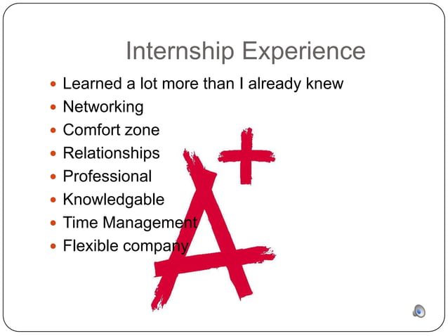 Internship presentation | PPTX