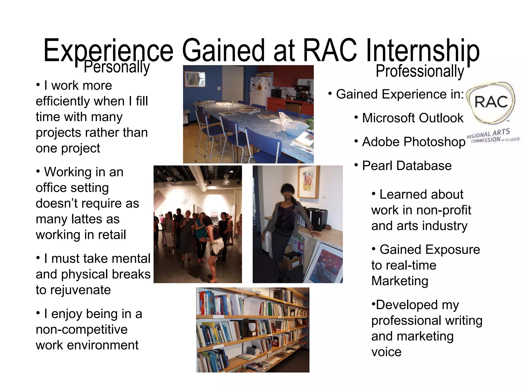 RAC Internship | PPT