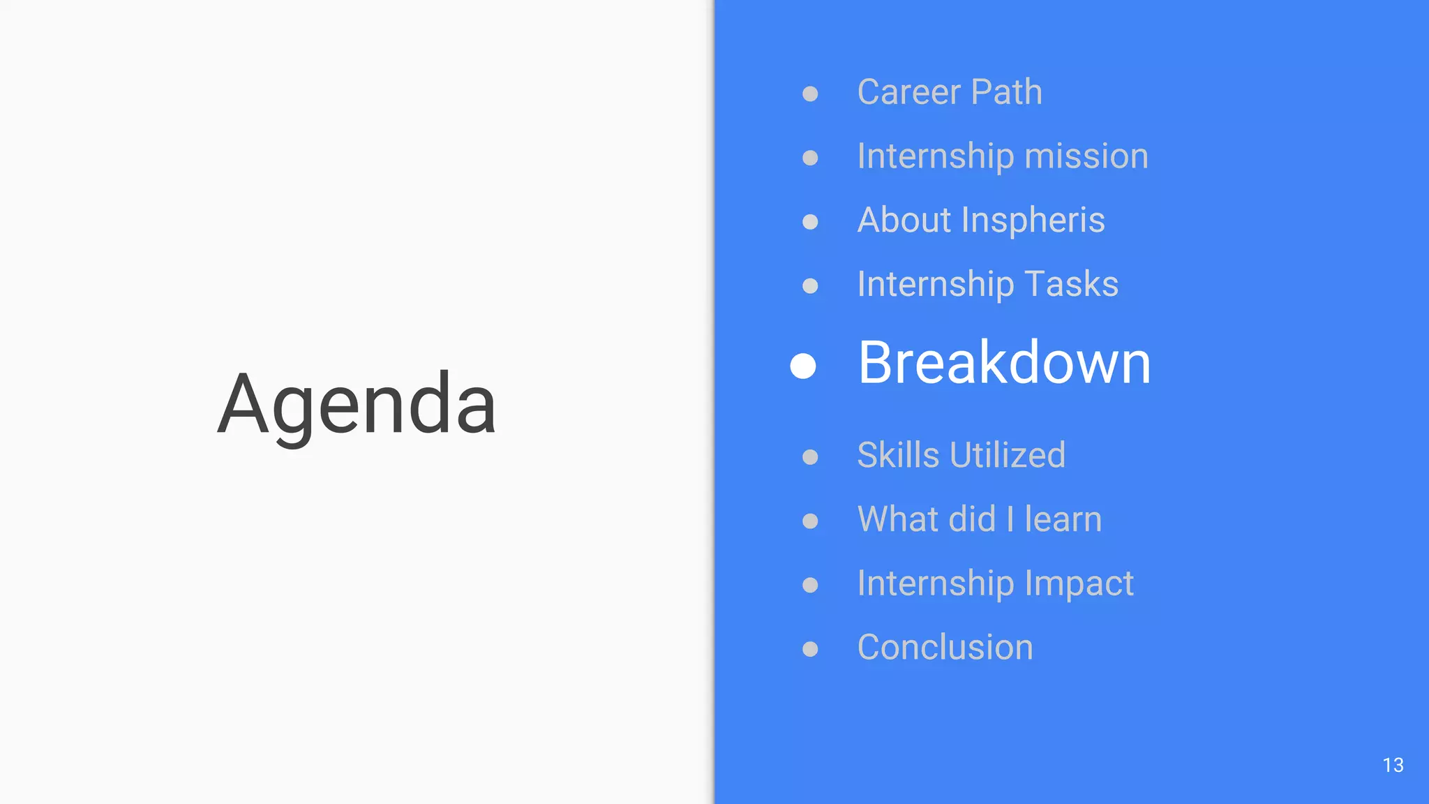 Final Internship presentation | PDF