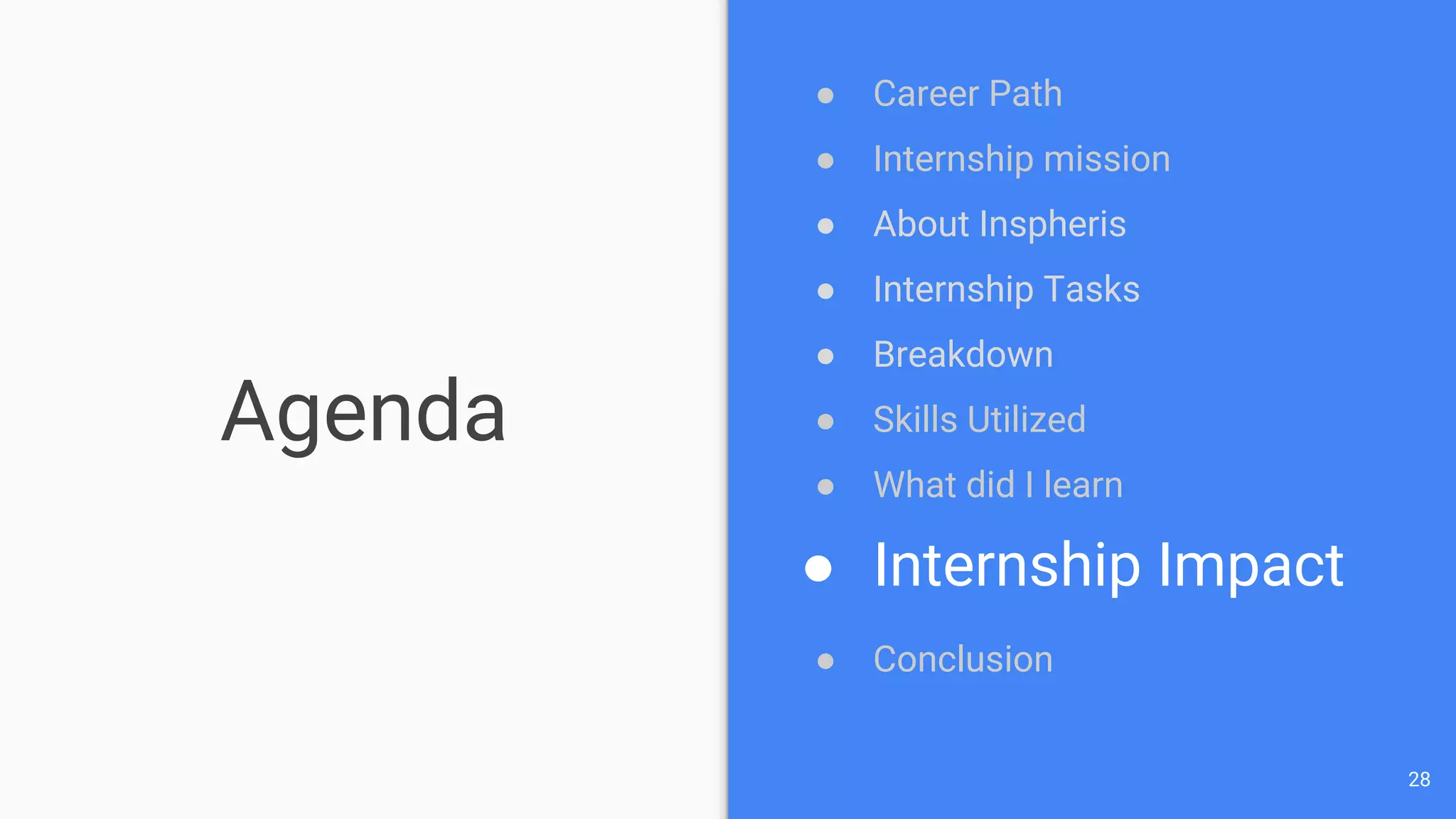 Final Internship presentation | PDF