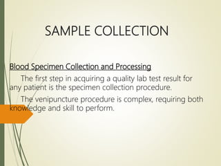 Laboratory Blood/ Specimen collection | PPT