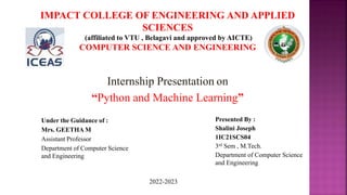 Internship_Presentation.pptx | Programming Languages | Computing