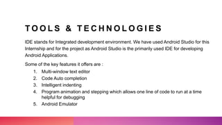 Internship Presentation on an Android Project - "Echo" | PPTX