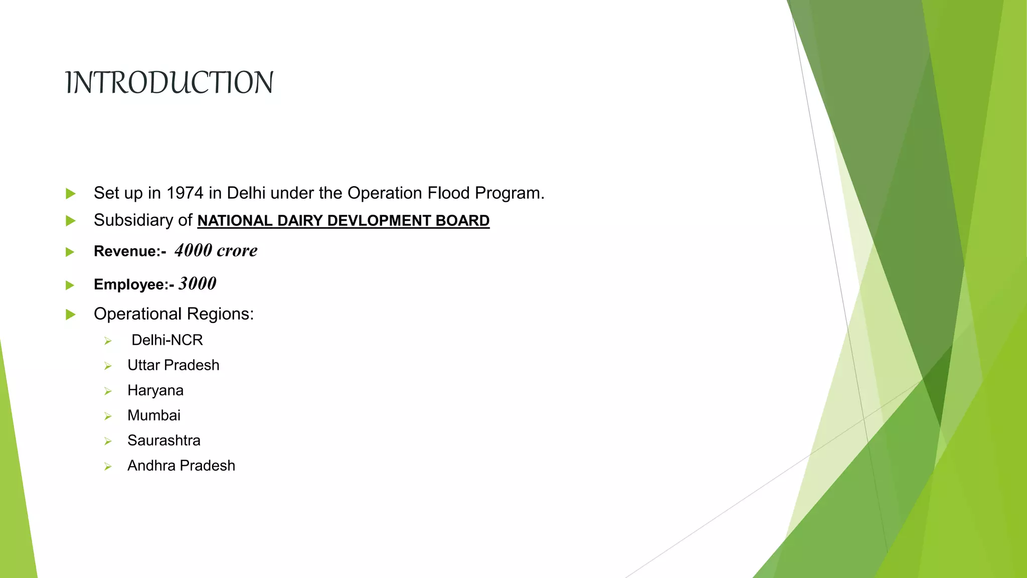 R&D internship Mother Dairy Presentation | PPTX