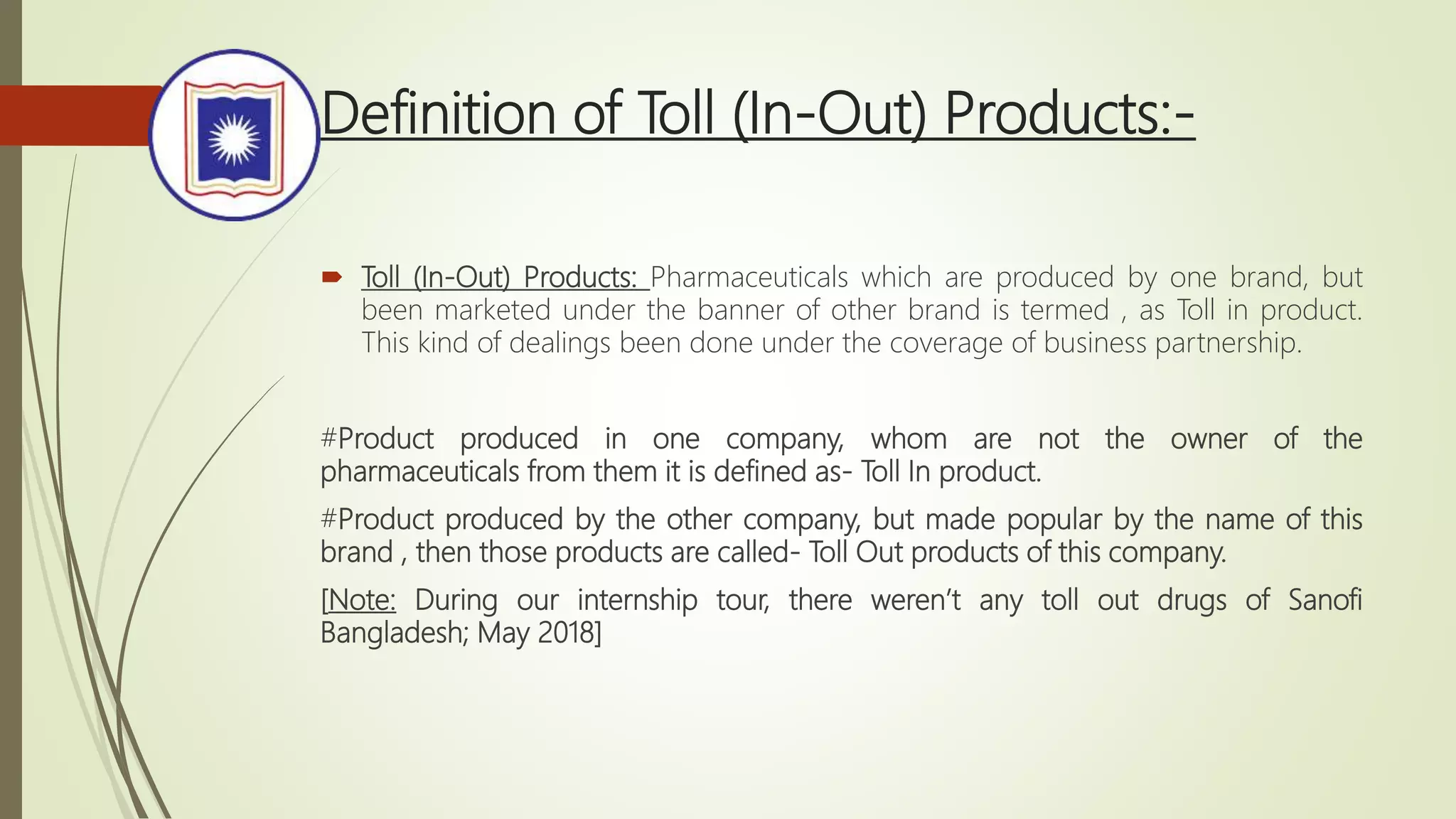 Internship presentation at sanofi | PPTX