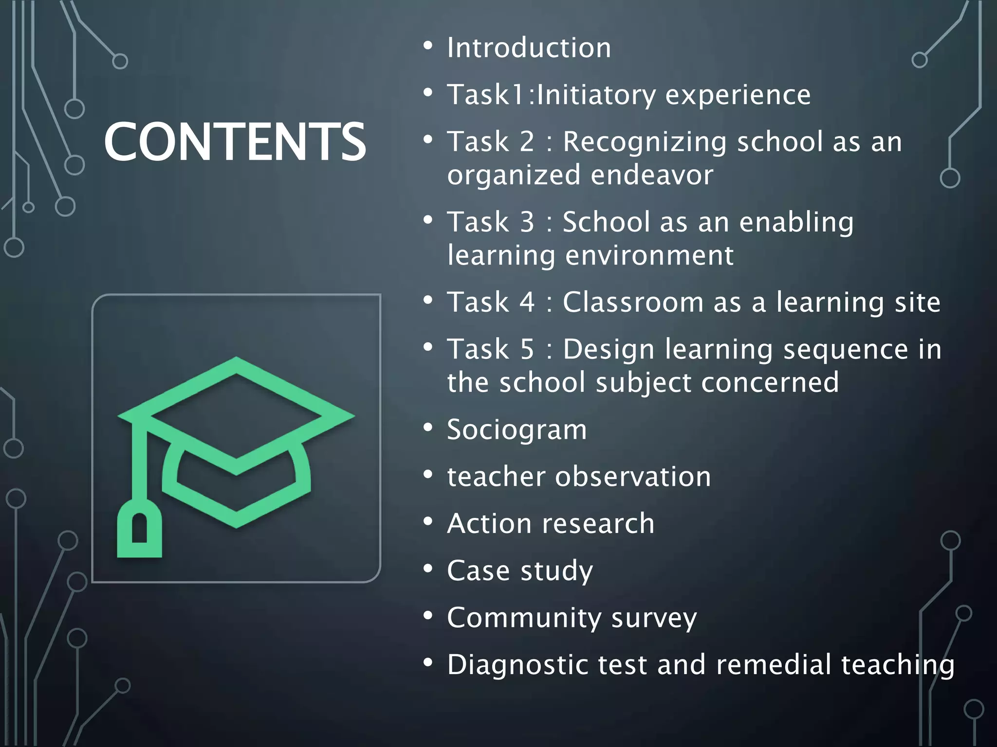 B.Ed. Internship presentation | PPTX