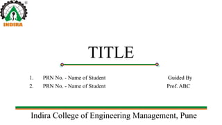 Internship presentation format.pptx | College Education | Education