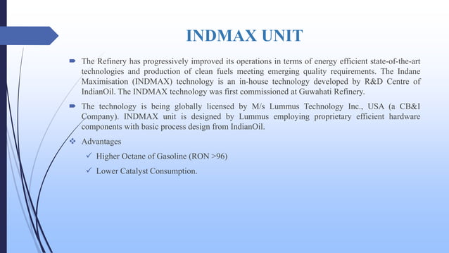 Internship presentation (iocl) | PPTX