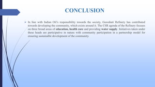 Internship presentation (iocl) | PPTX