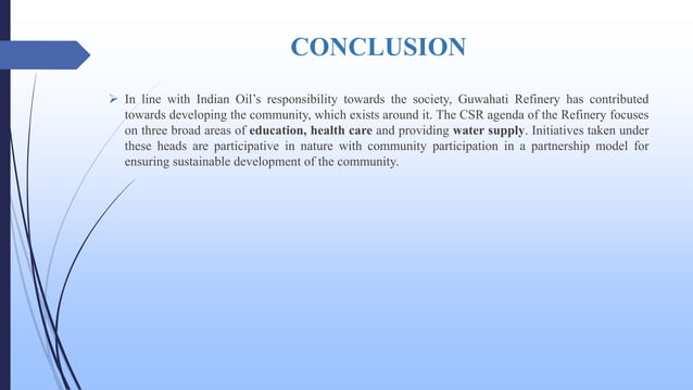 Internship presentation (iocl) | PPTX